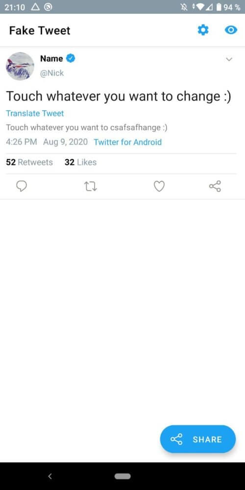 Fake Tweet V2 9 0 MOD APK Premium Unlocked Download