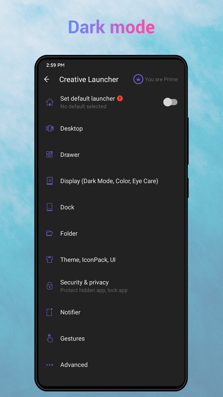 Creative Launcher v8.7 MOD APK (Premium Unlocked)